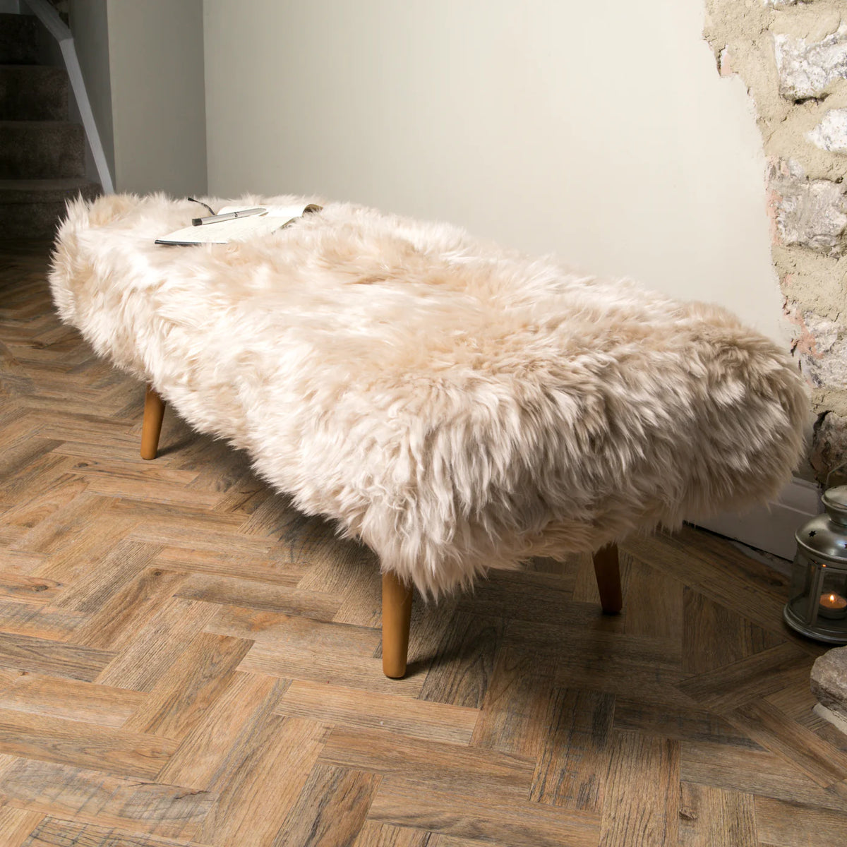 Sheepskin Benches – Native Natural