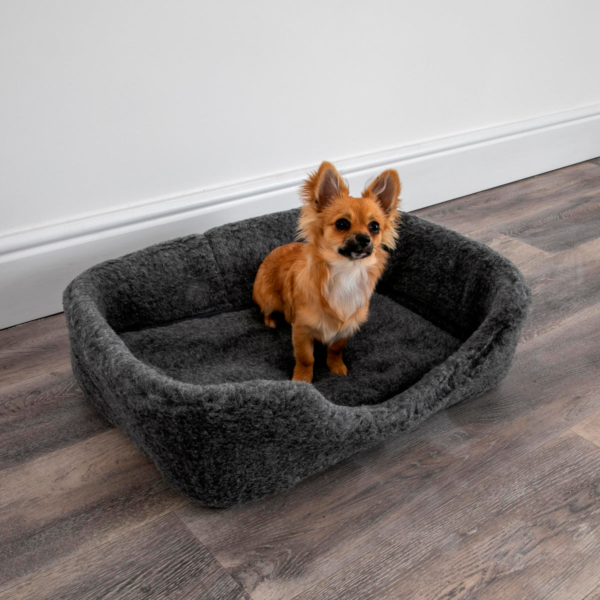 Merino Wool Pet Bed - Grey (S/M) – Native Natural
